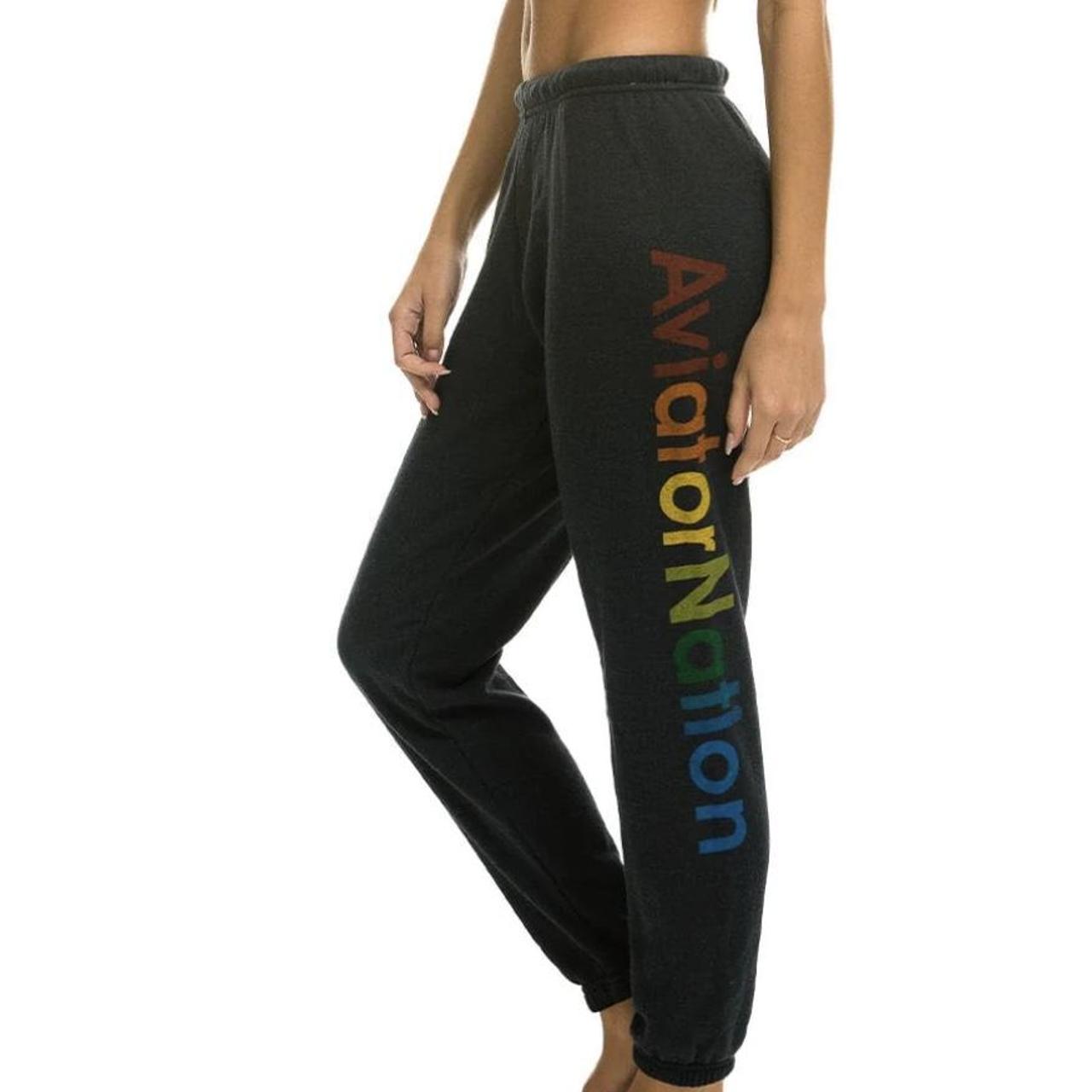 Aviator Nation Malibu Sweatpants in Charcoal / DM... - Depop