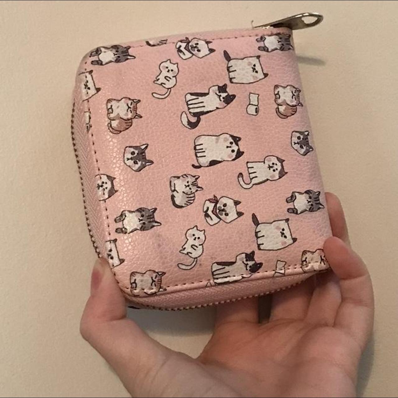 🫧🎀 ADORABLE KITTY CAT PATTERN WALLET 🎀🫧 i got this... - Depop