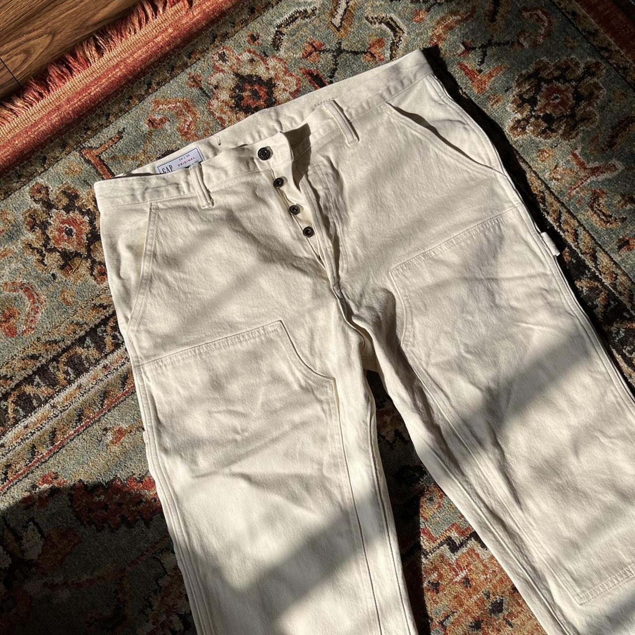 Cream Double Knee Painter pants from Gap, never worn - Depop