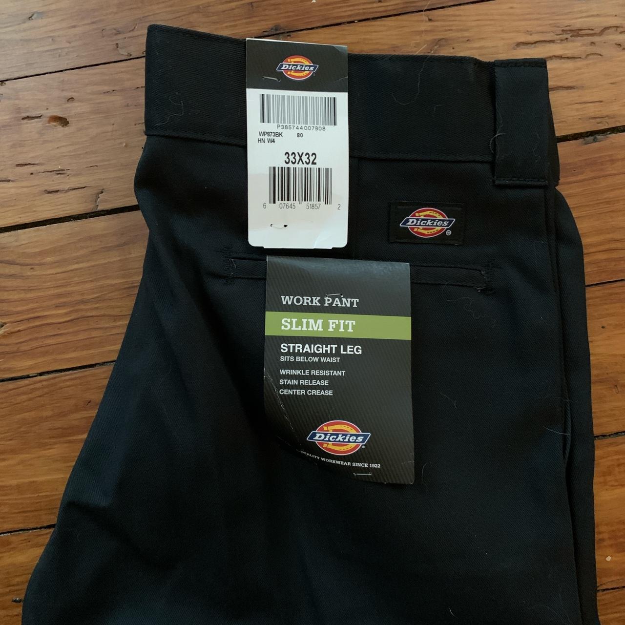 Dickies slim/straight work pant (33/32). Crisp with... - Depop