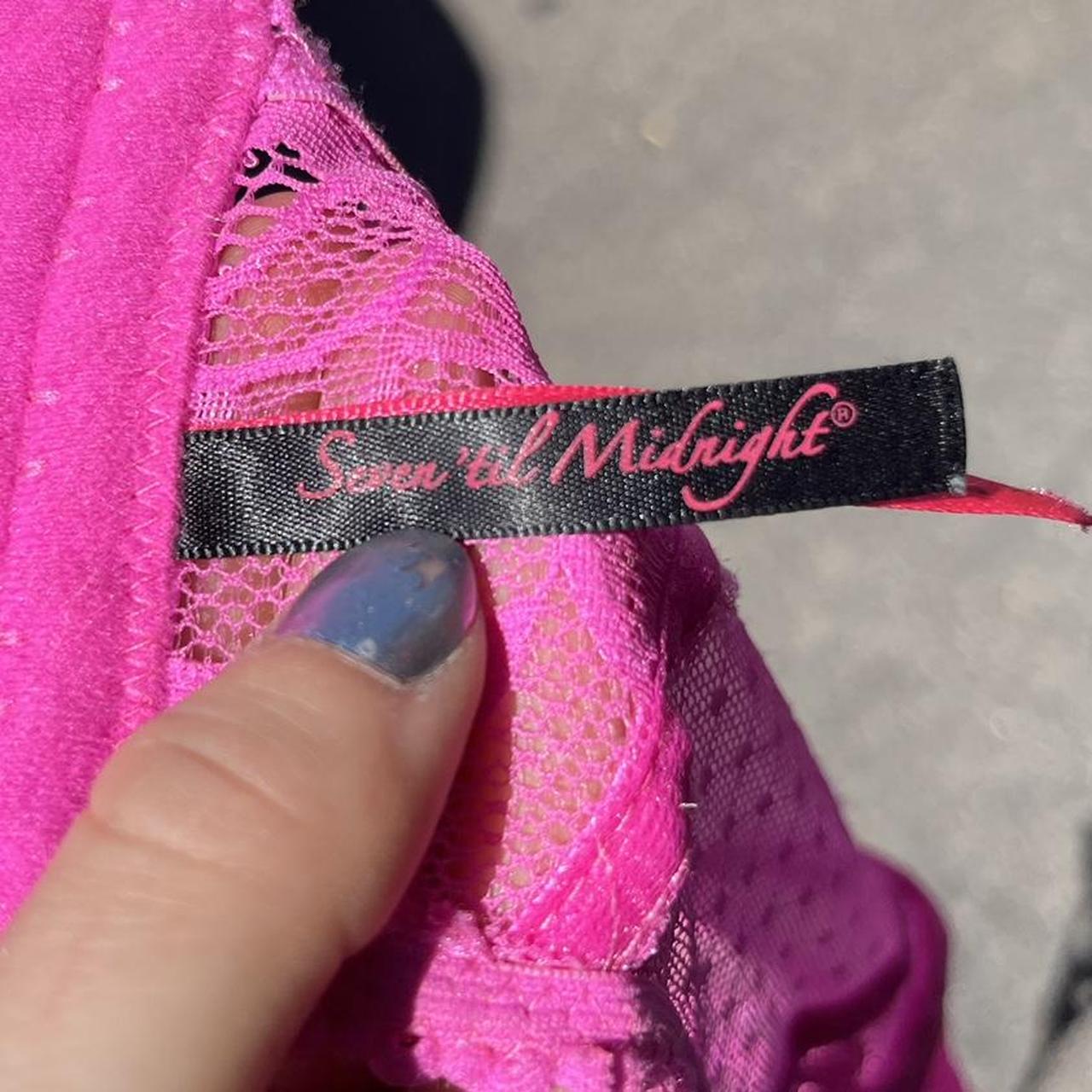 Pink seven ‘til midnight bra says XL fits my tiny... - Depop