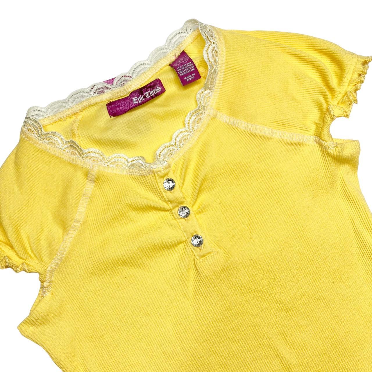 Epic Threads Women's Yellow Shirt | Depop