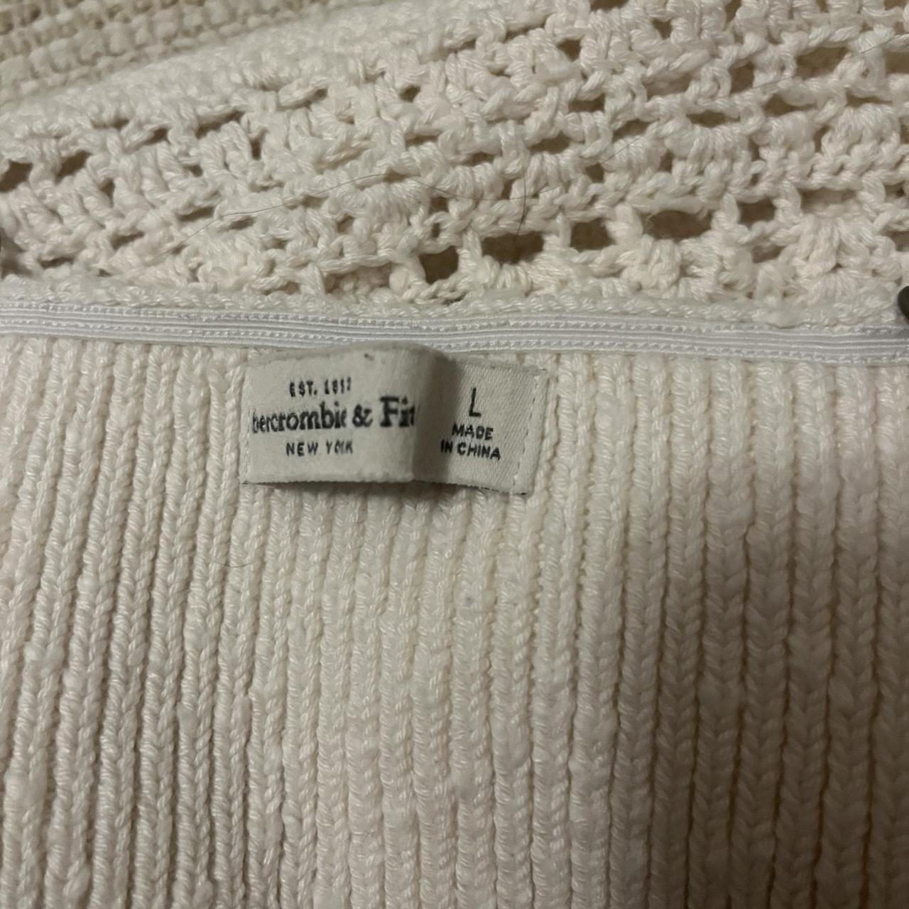 Crotchet Off White Cropped Top Worn Few Times Super Depop