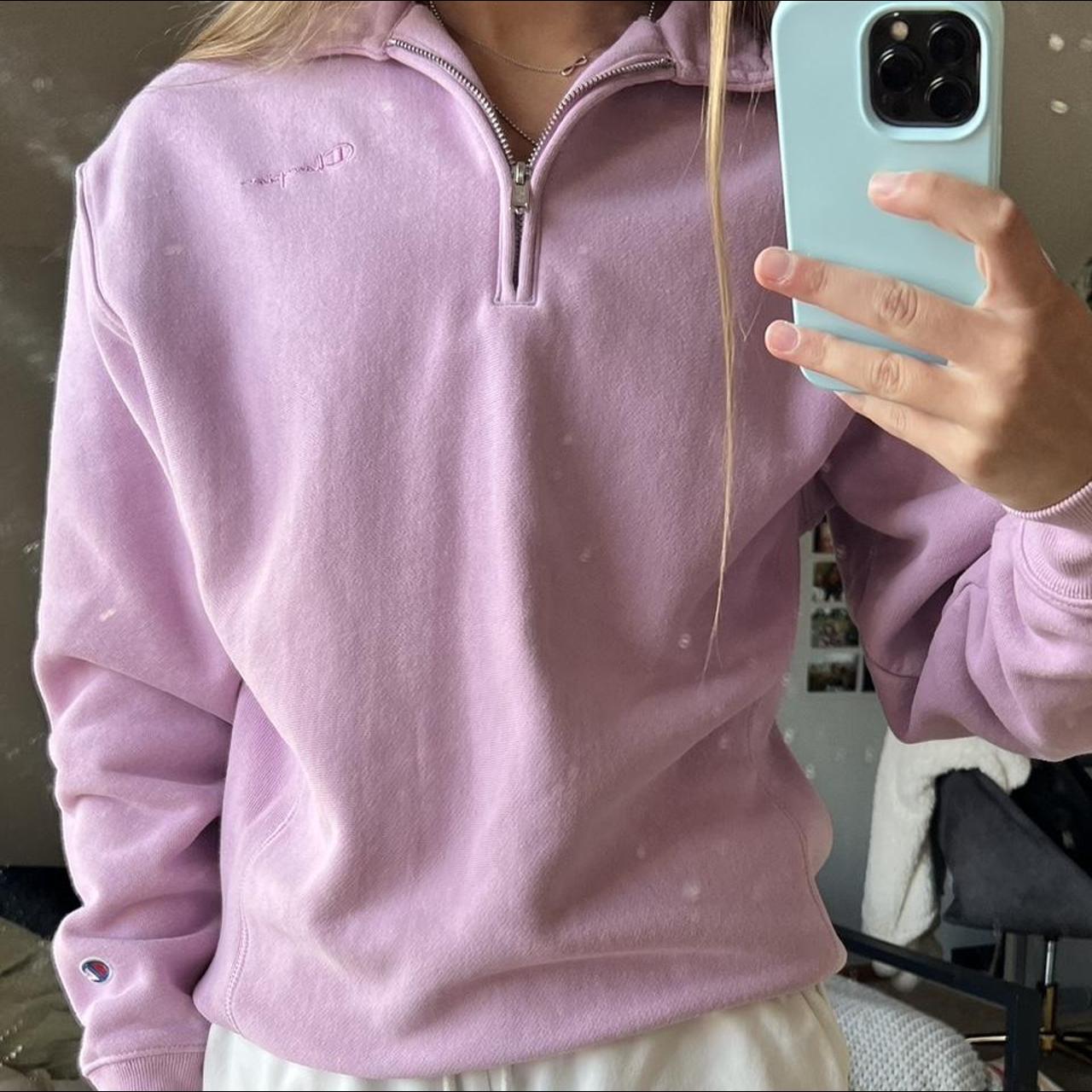 Champion Women's Purple Sweatshirt | Depop