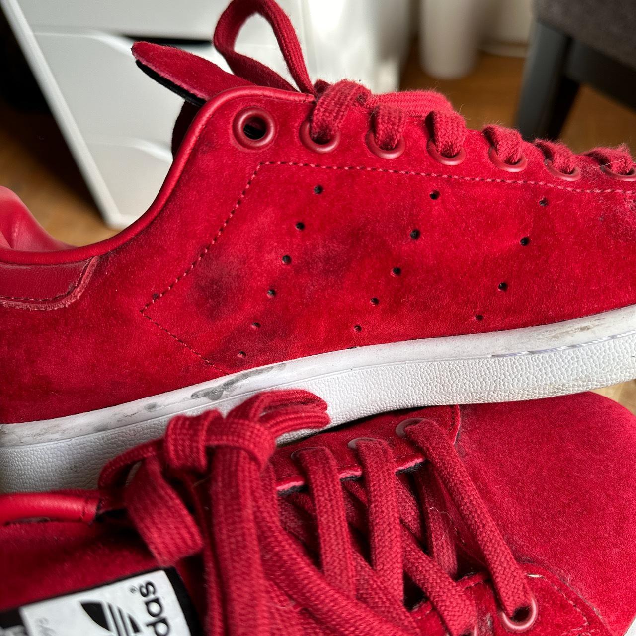 Ruby red suede ADIDAS STAN SMITH! US women’s 7... - Depop