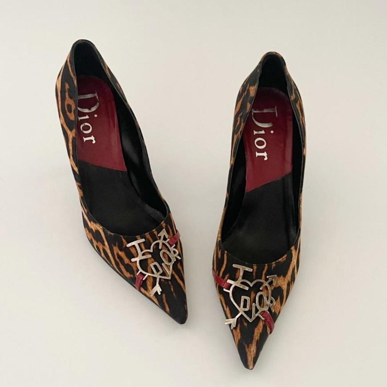 Christian Dior Women's Brown and Red Footwear | Depop