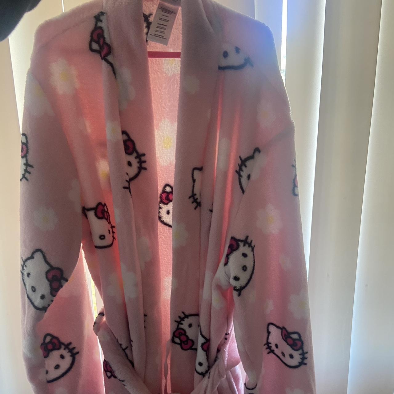 Pink daisy Hello Kitty robe. 🌼🎀💝 Size medium brand... - Depop