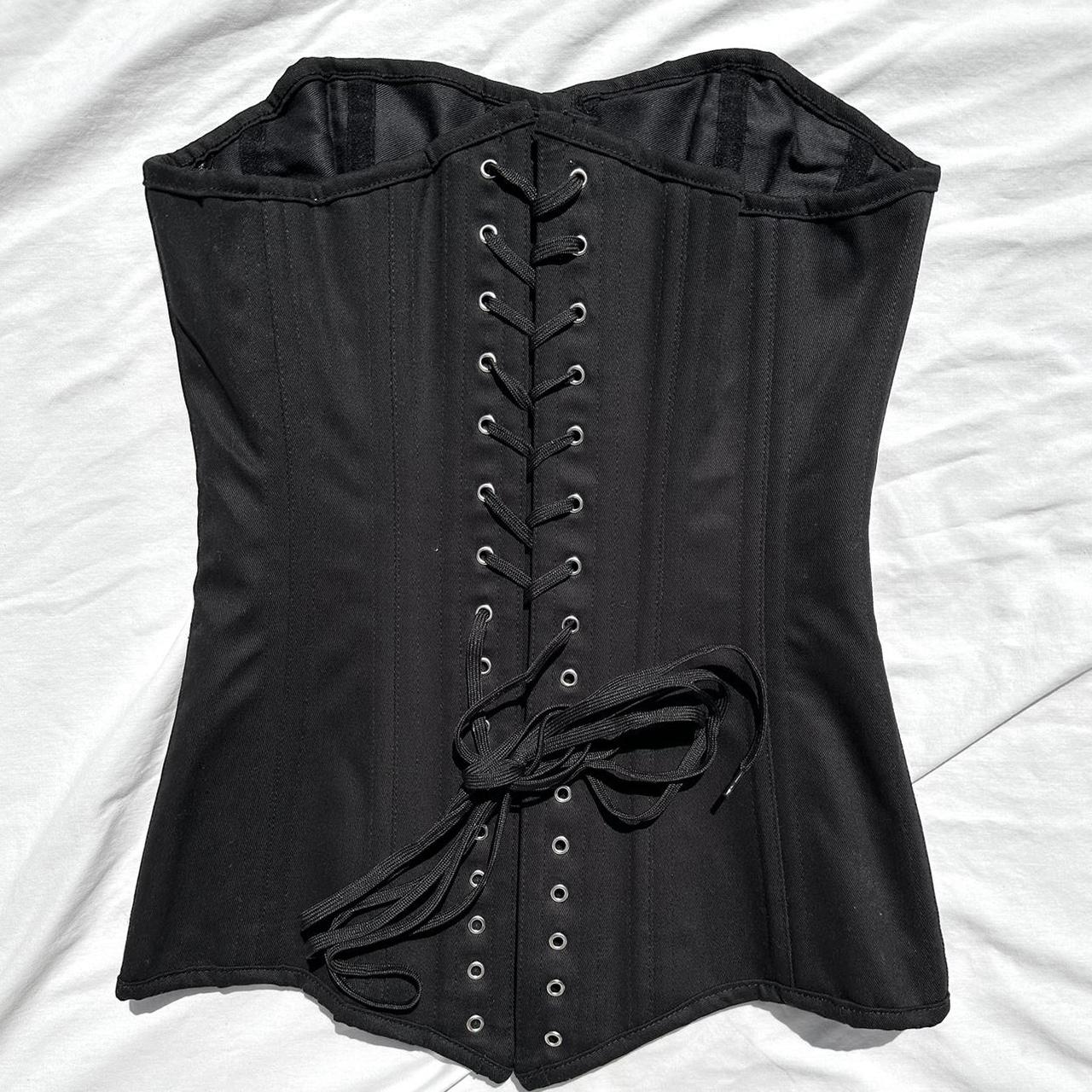 Black Tight Lacing Long Line Corset NWT! Sturdy... - Depop