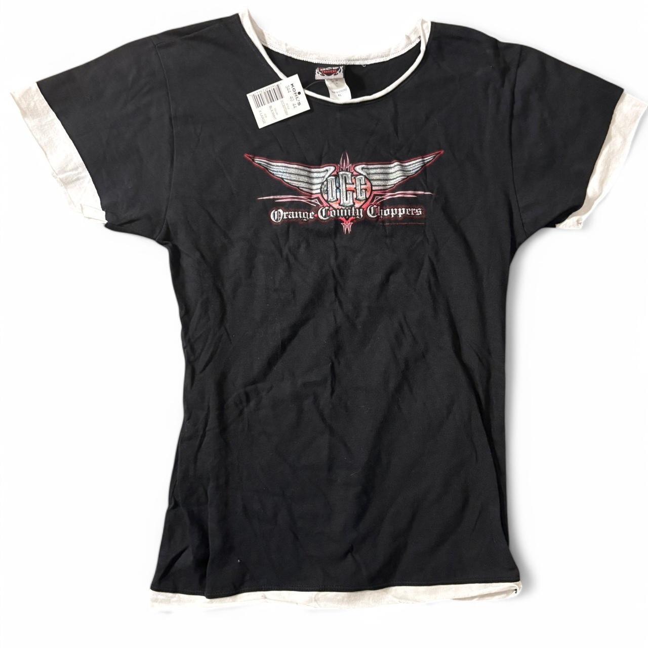 Y2K Orange County Choppers baby tee size XL new with... | Depop