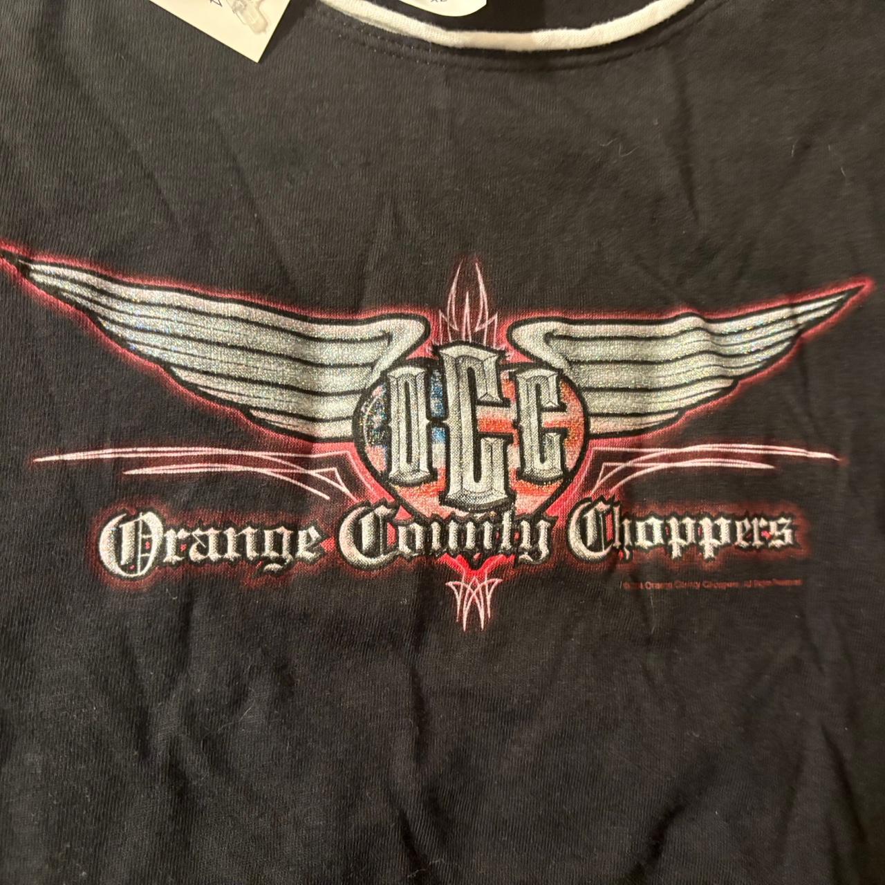 Y2K Orange County Choppers baby tee size XL new with... | Depop