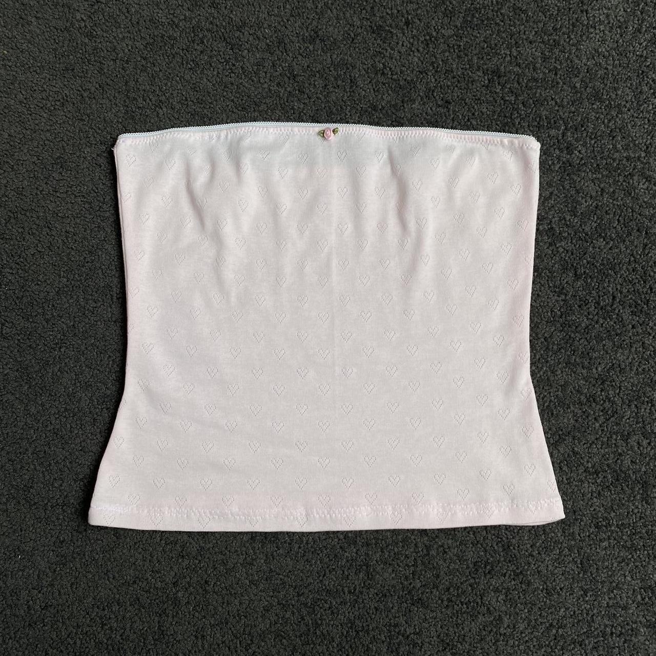 Handmade Pointelle Tube Top A stylish and feminine... - Depop