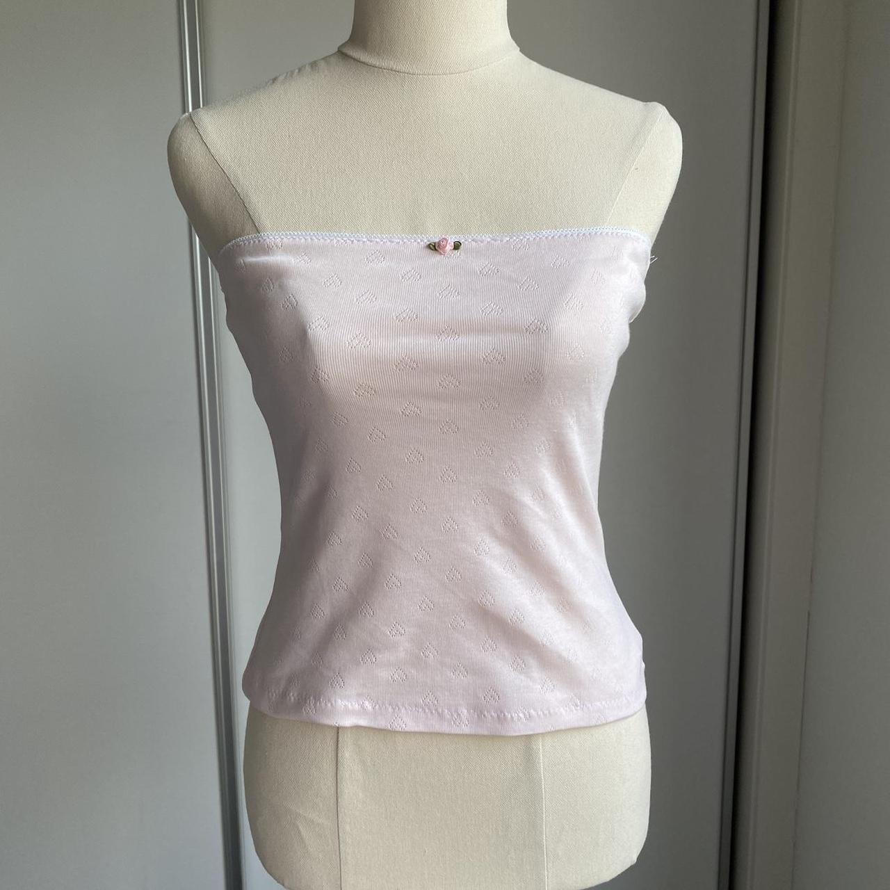 Handmade Pointelle Tube Top A stylish and feminine... - Depop