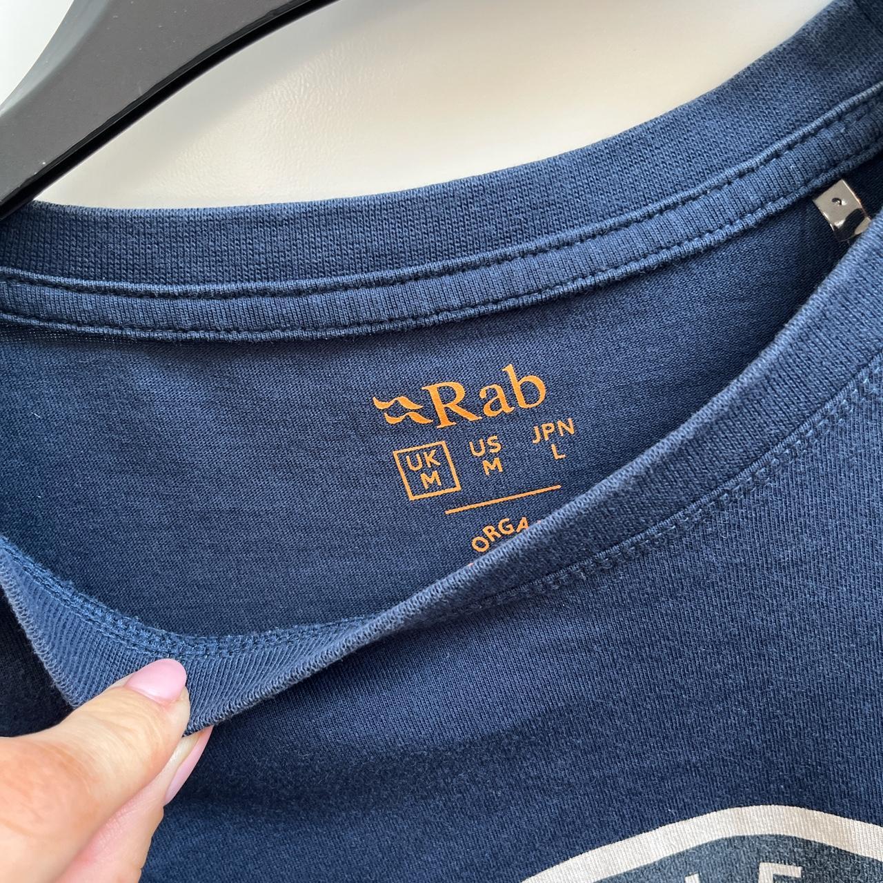 Men’s navy Rab tshirt Logo on front Size... - Depop