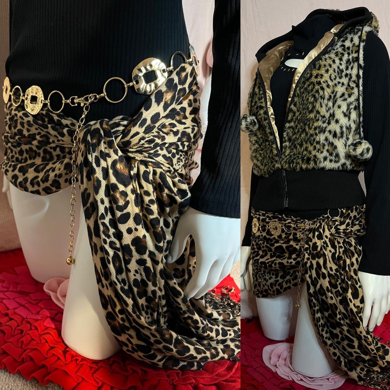 Tsuyome gyaru / older sister gal leopard print style... | Depop