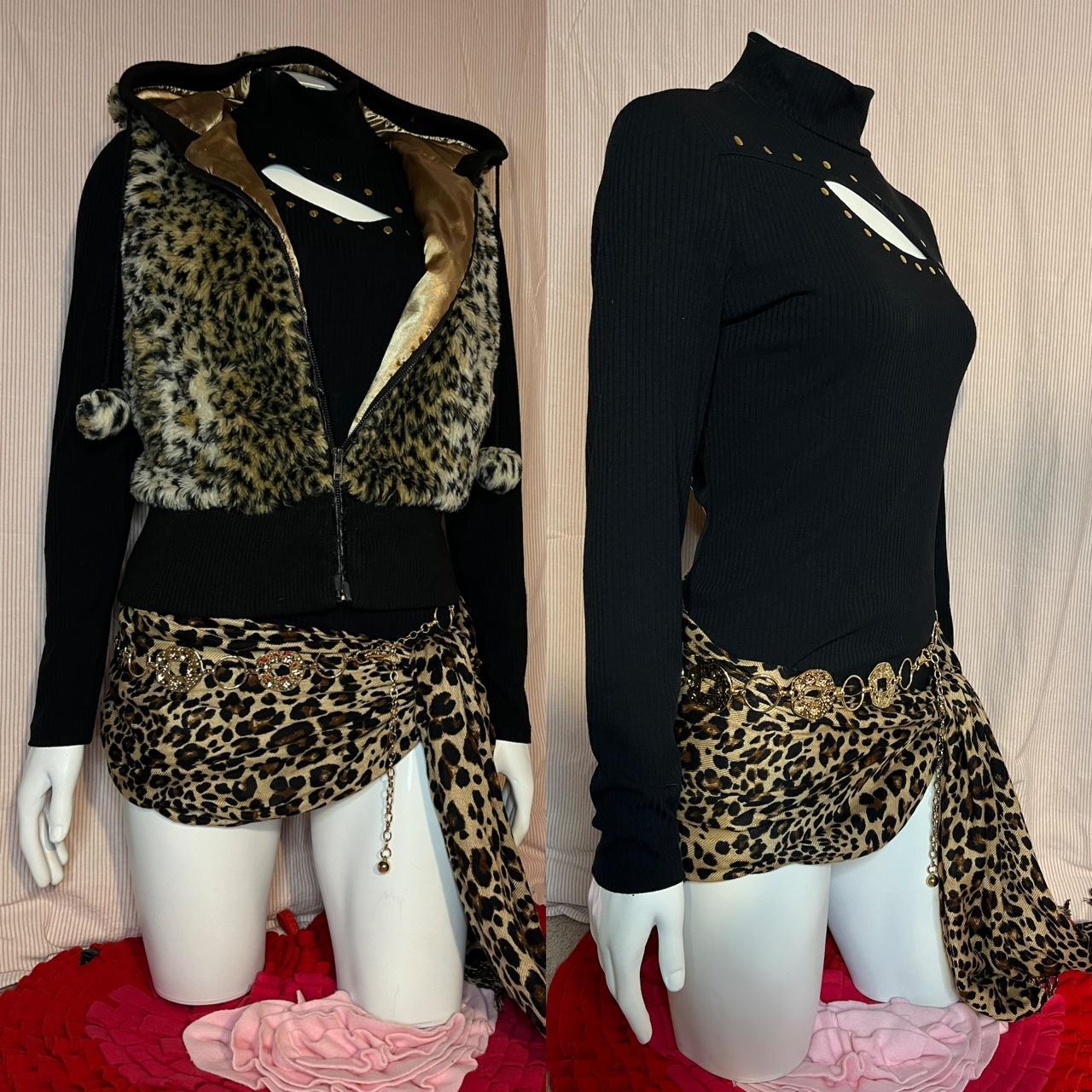 Tsuyome gyaru / older sister gal leopard print style... | Depop