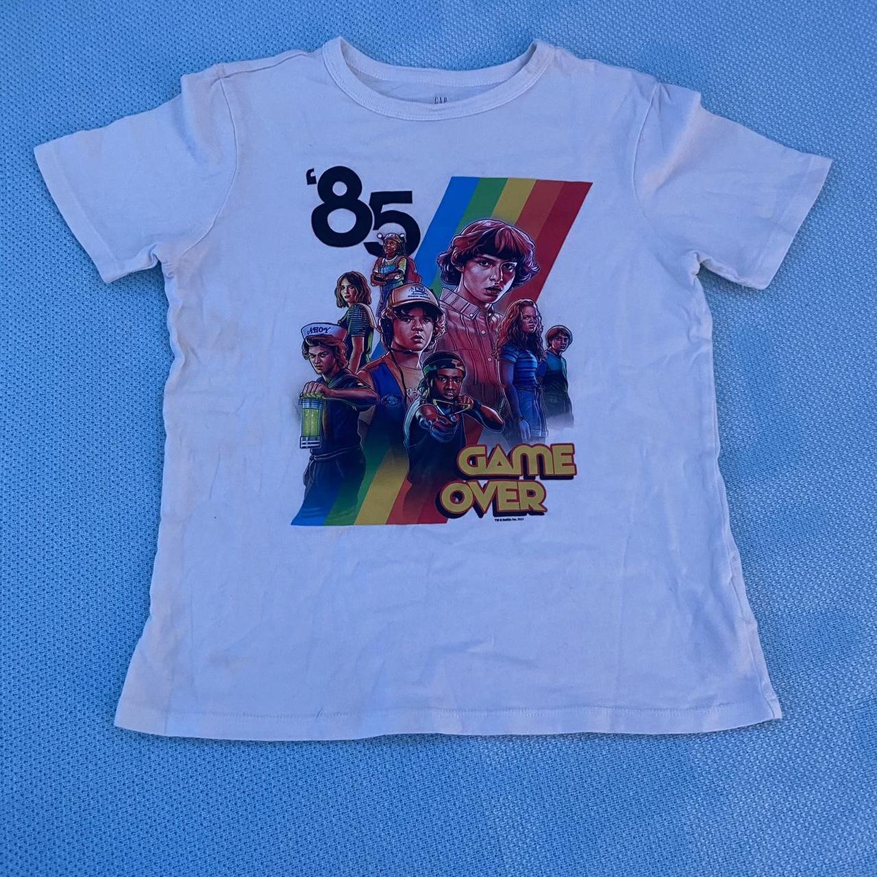 gap kids stranger things season 3 baby tee!!... - Depop gap kids stranger things season 3 baby tee!!... - Depop