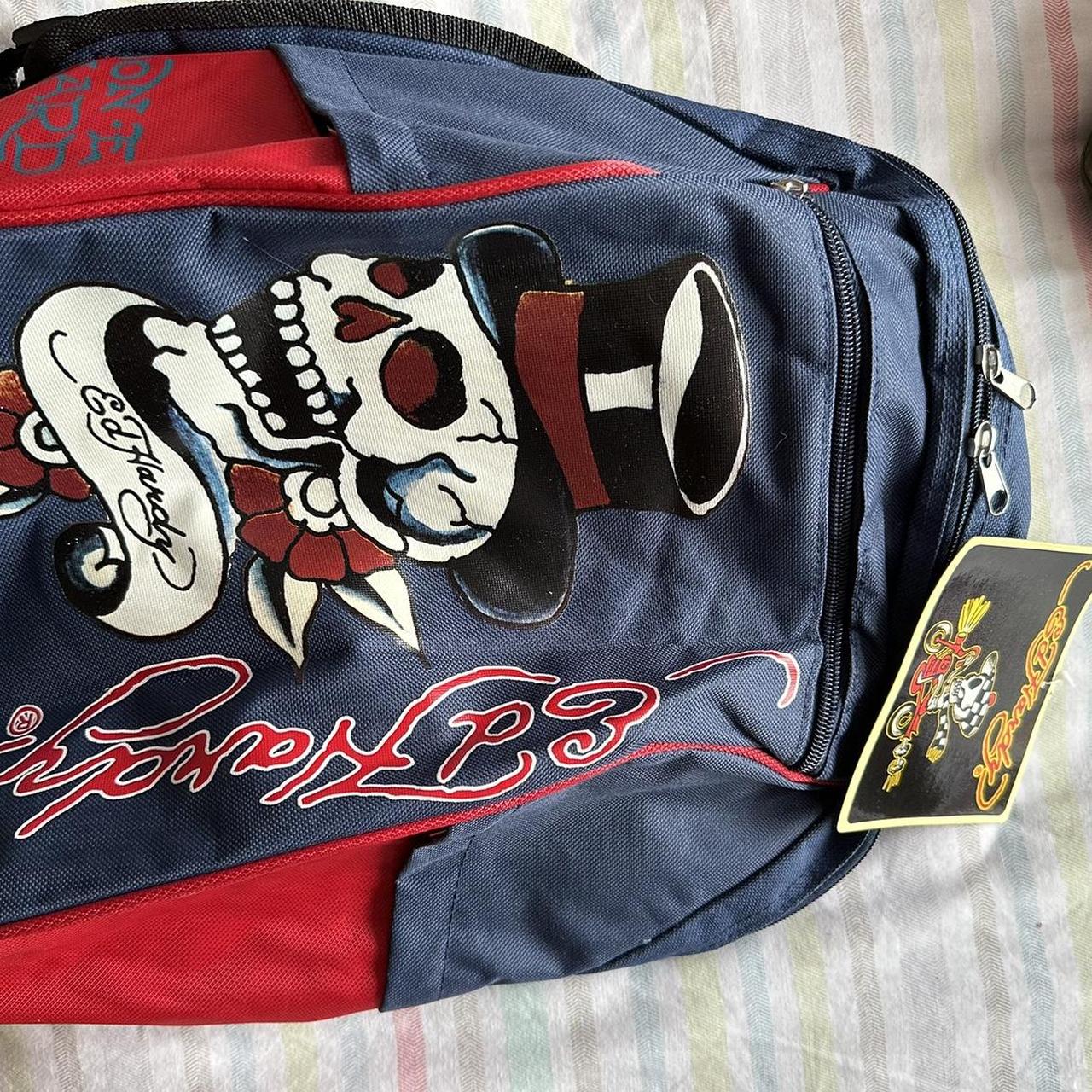 ed hardy backpack never used still got tags on ! - Depop