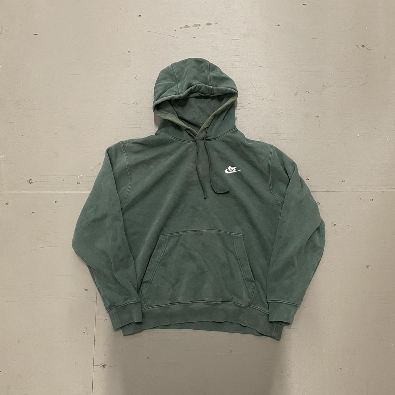 Sunfaded Nike mini swoosh hoodie Cropped L,... - Depop