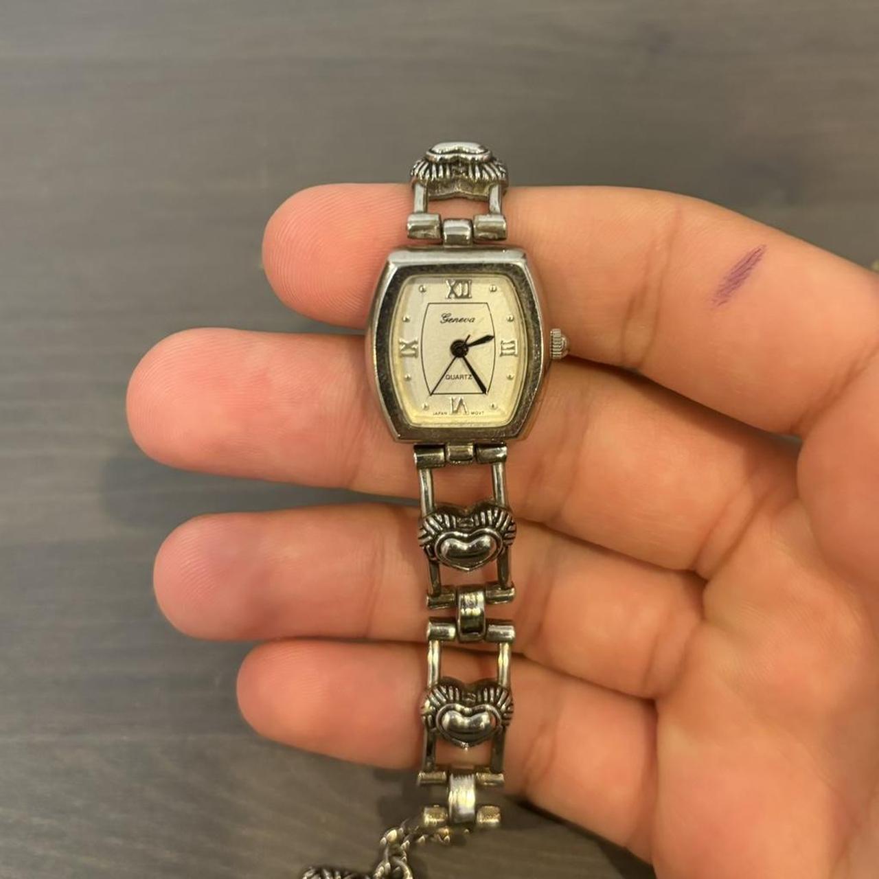 Really cute Y2K vintage watch, white face with... - Depop