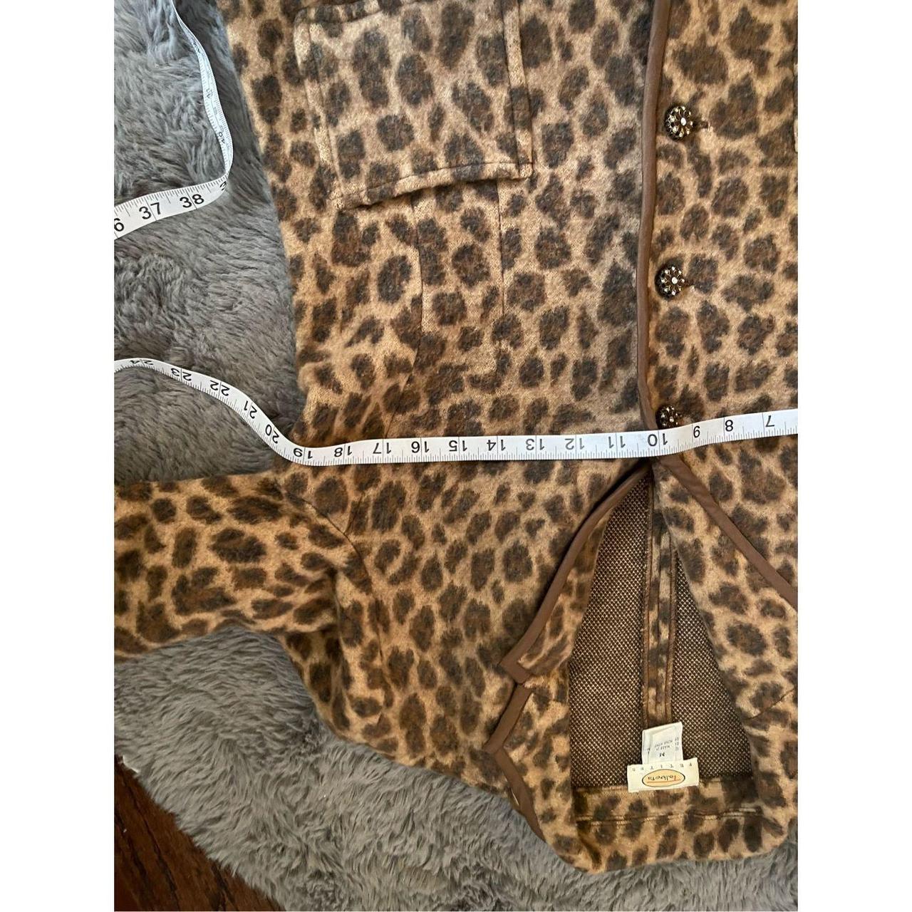 Talbots wool leopard print blazer medium No flaws.... - Depop