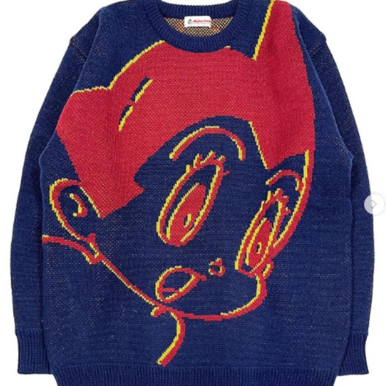 mighty atom astro boy knit sweater with bold... - Depop
