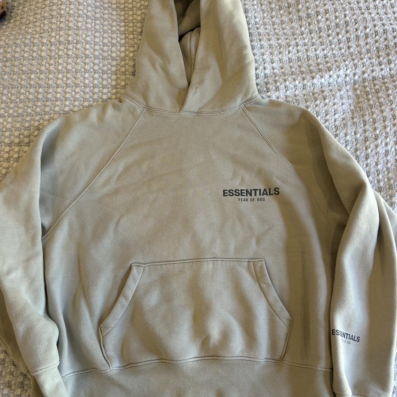 Essentials hoodie in cream colour worn a couple... - Depop