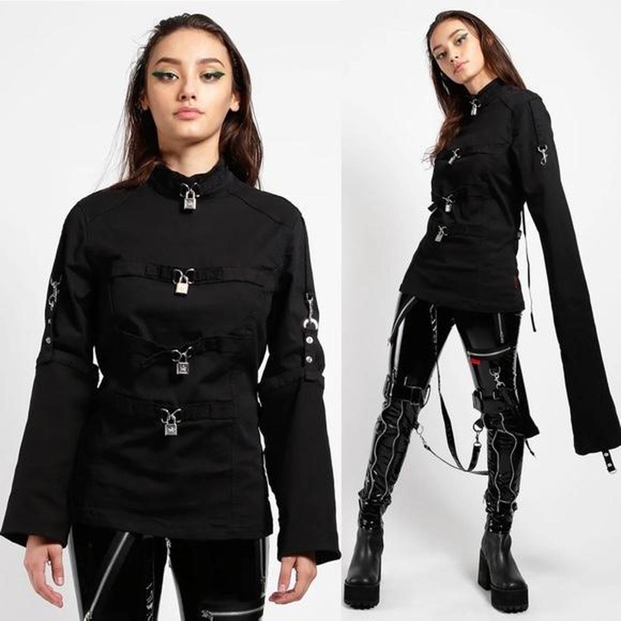 TRIPP NYC black straight jacket top Has locks in the... - Depop