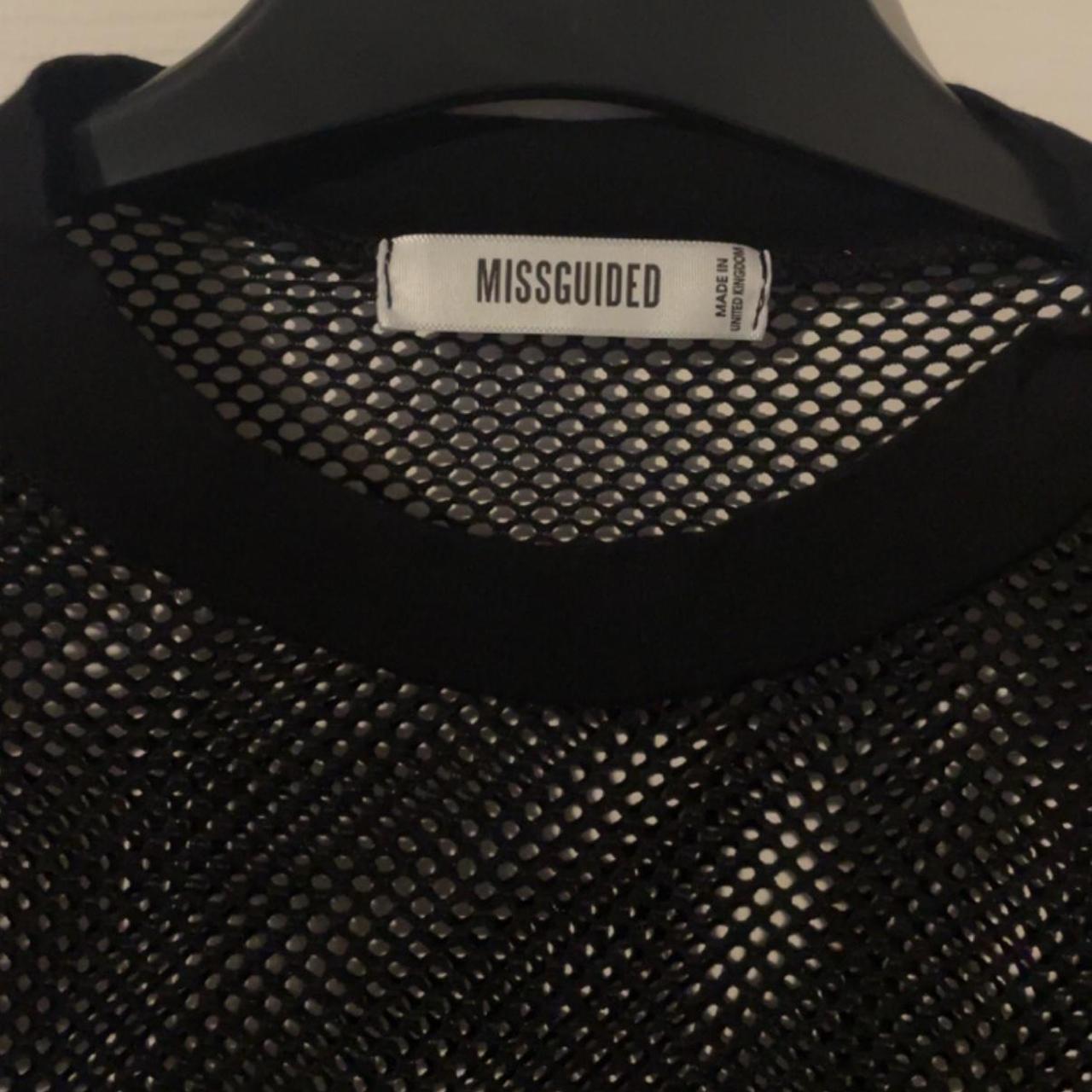 Missguided black mesh t shirt dress only been... - Depop
