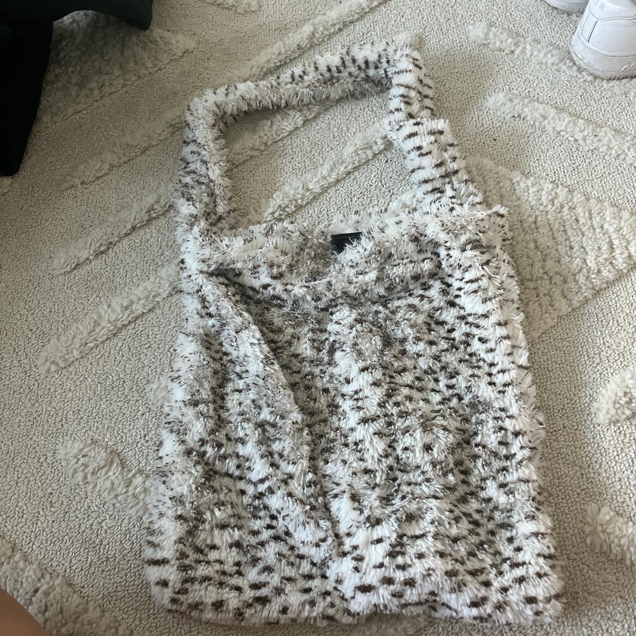 Fuzzy purse leopard print With Velcro Shipping... - Depop