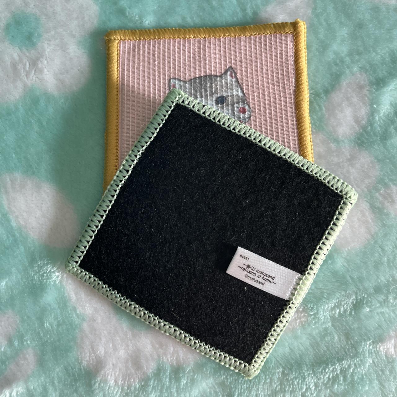 Mofusand (yellow/green) cloth coaster set— ~3”x3”,... - Depop