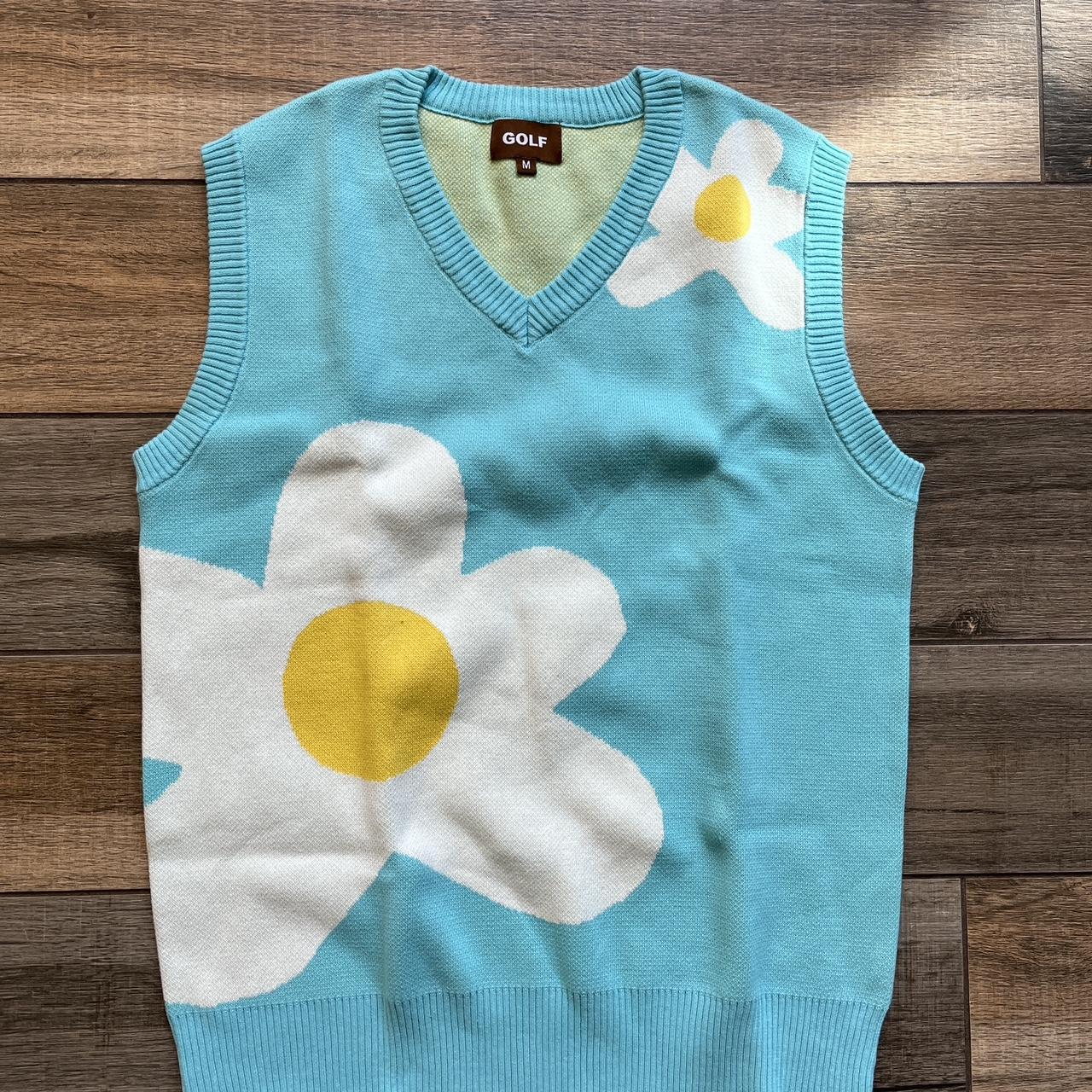 Golf flower boy sweater vest New Beautiful colors... - Depop
