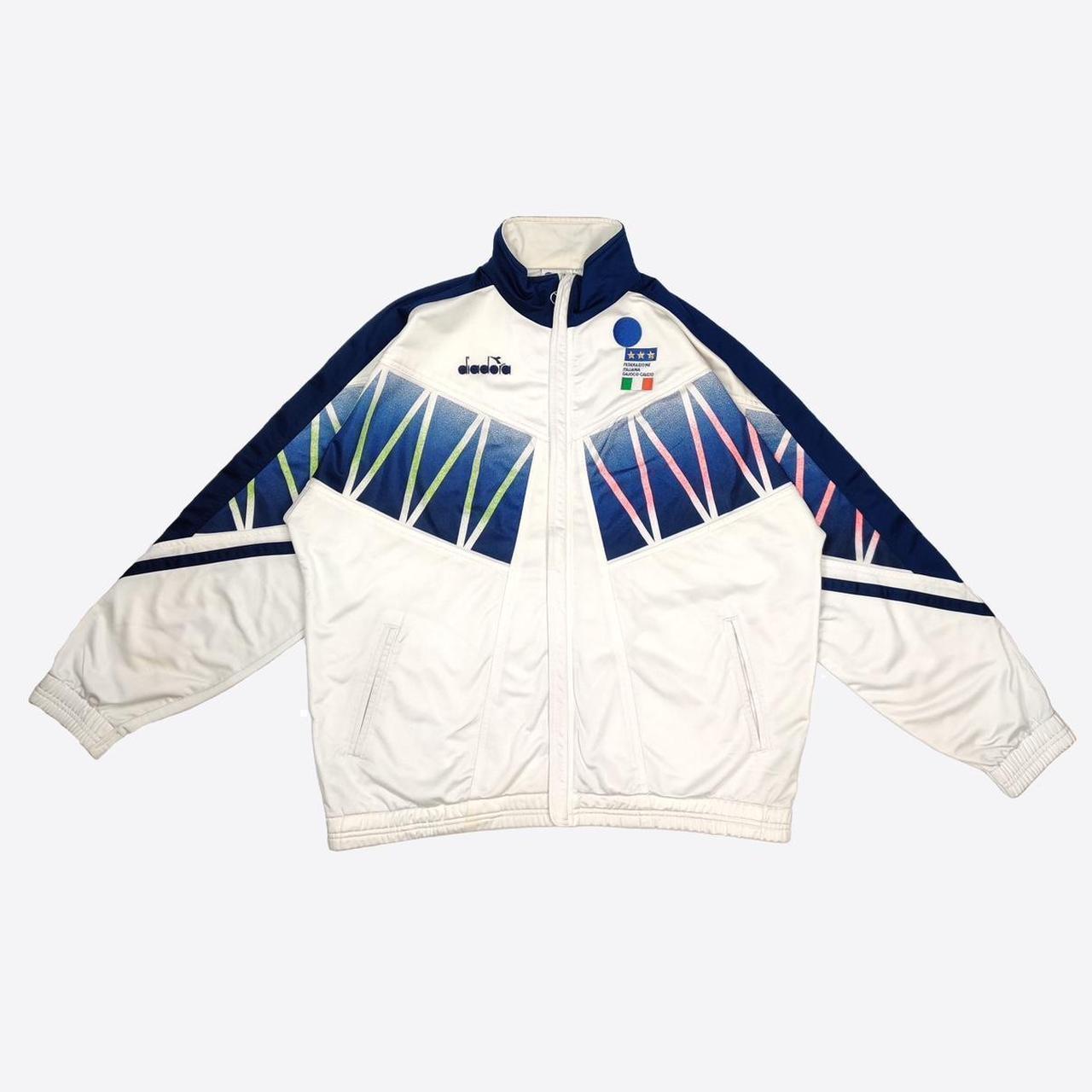 VINTAGE ITALY JUMPER Italy Diadora football jumper!... - Depop
