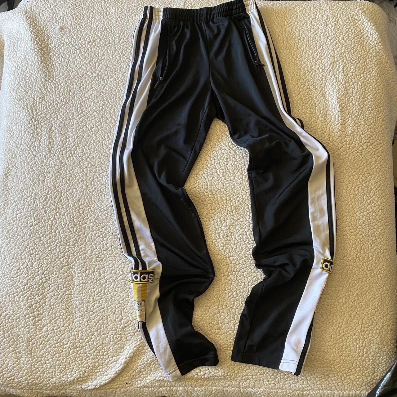 Adidas Originals Men's Black and Yellow Joggers-tracksuits | Depop