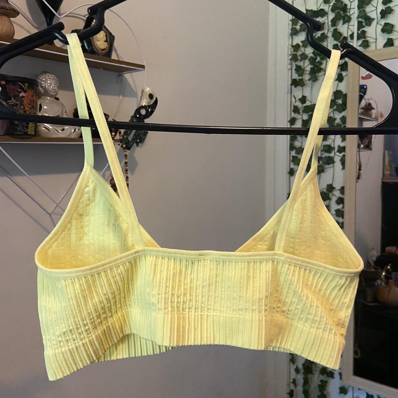 colsie pastel yellow bralette - has a ribbed,... - Depop