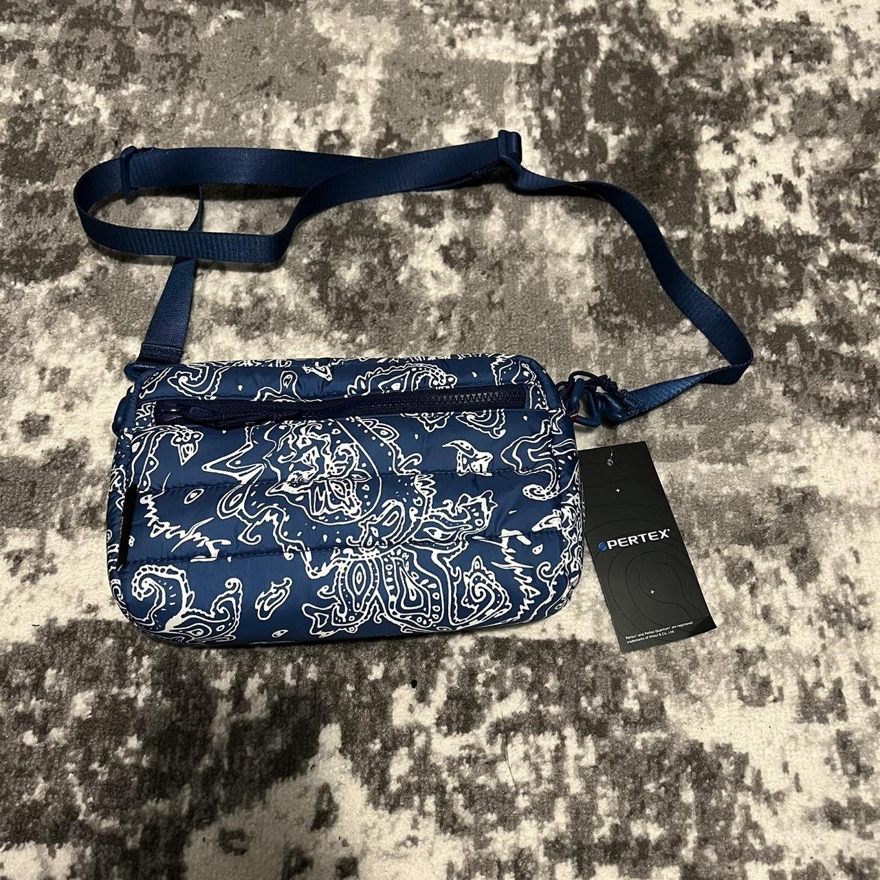 Supreme Puffer Side Bag “Blue Paisley” OG ALL... - Depop