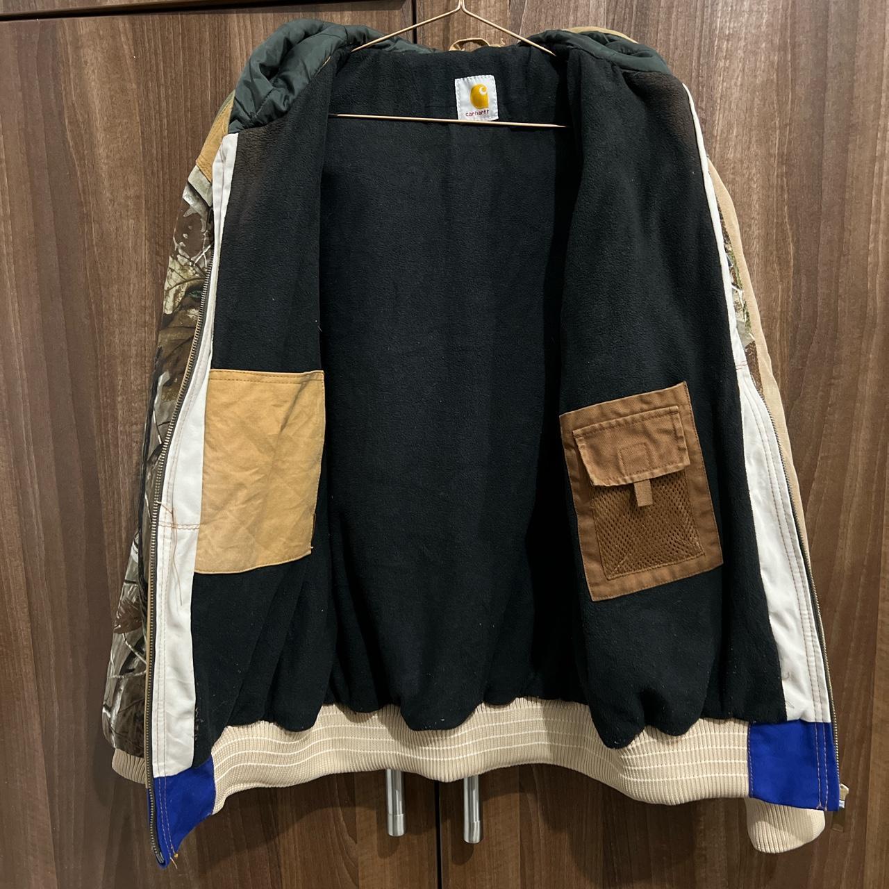 Carhartt reworked hooded jacket Thick and lined... - Depop