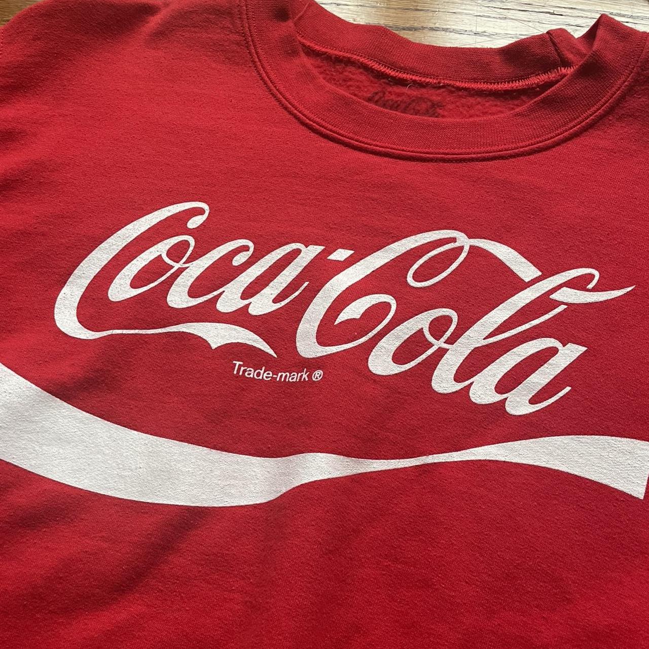 Coca-Cola Men's Red Sweatshirt | Depop