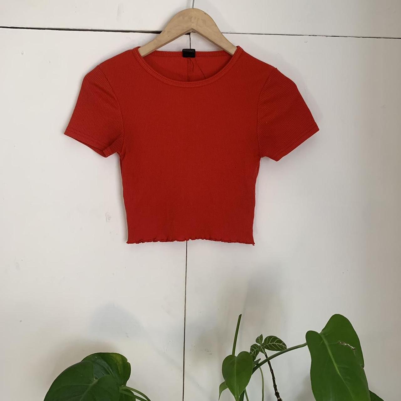 Urban Outfitters Women's Red T-shirt | Depop