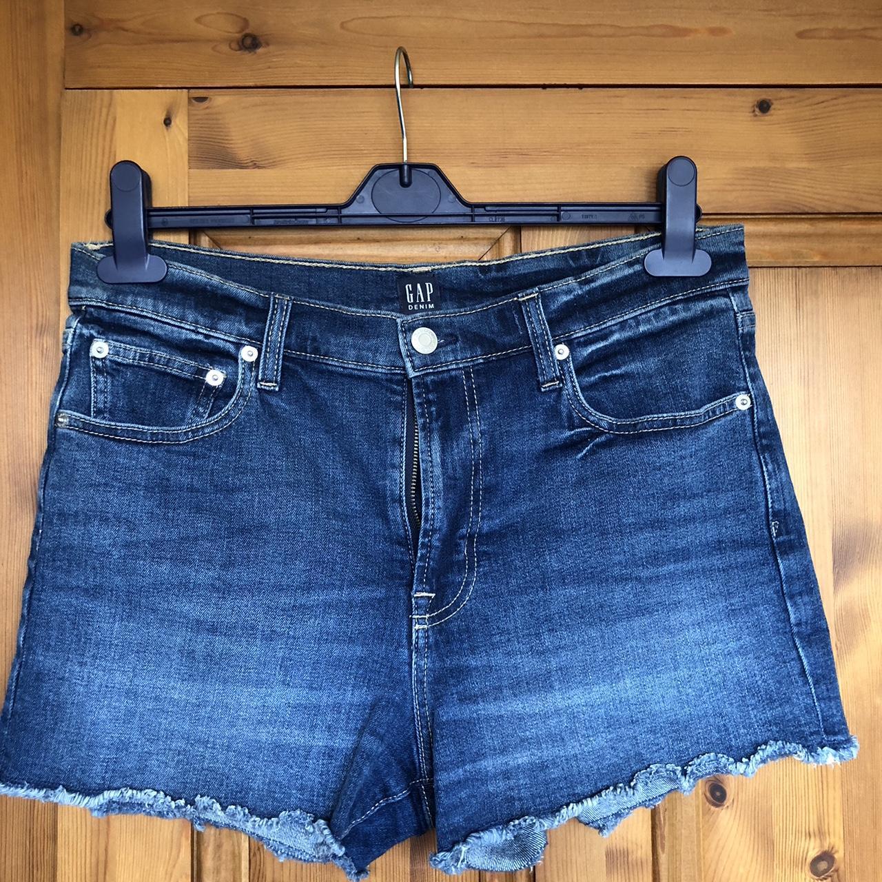 Gap denim shorts 29 inch waist I think? Would likely... - Depop
