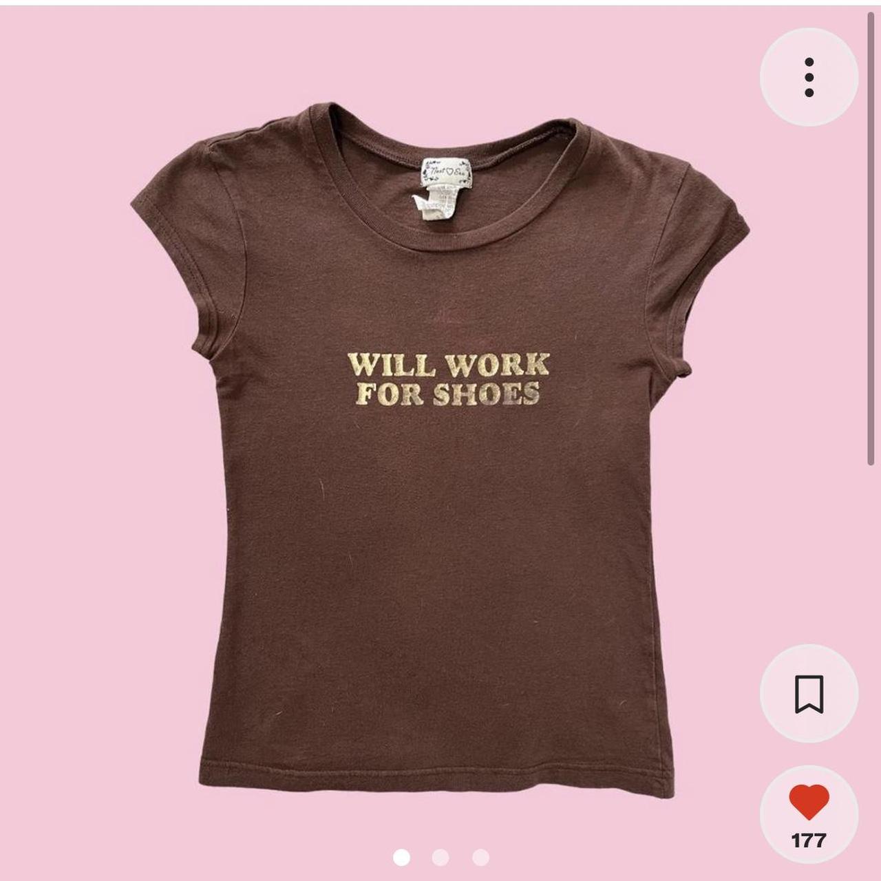 y2k slogan tee vintage 2000s baby tee by next era.... - Depop