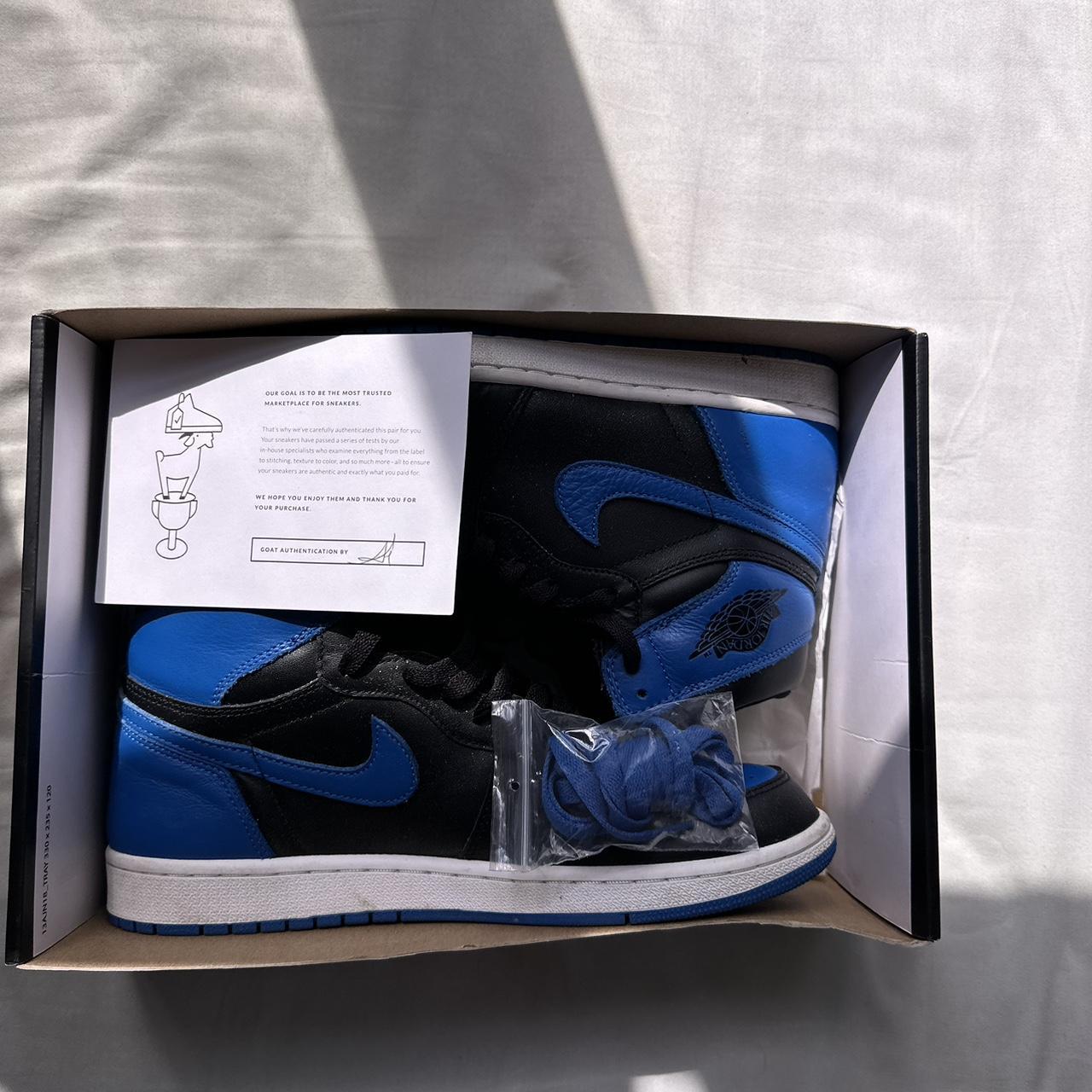 Jordan 1 Royal 2017 Comes with OG box and og laces.... - Depop