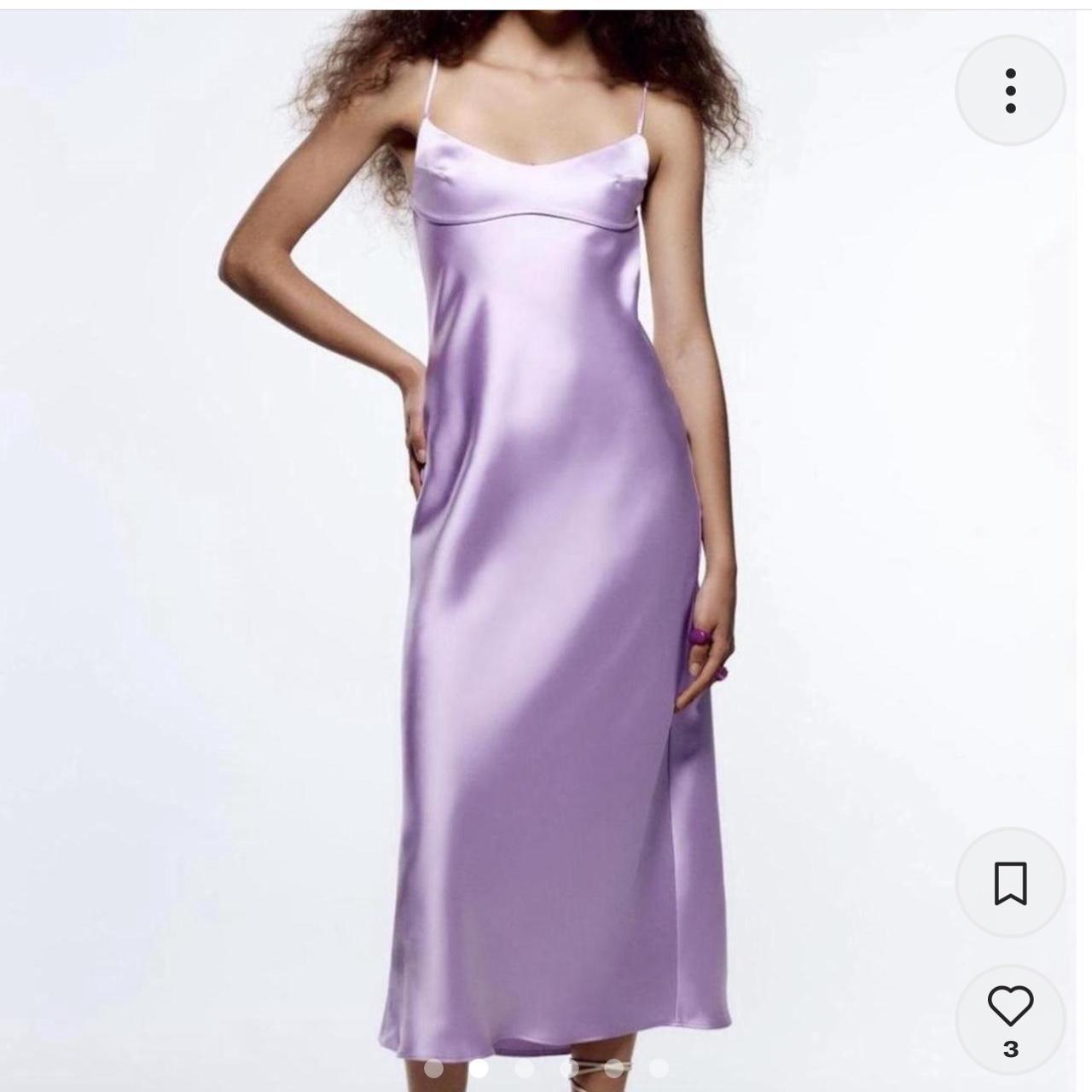 Zara Women's Purple Dress | Depop
