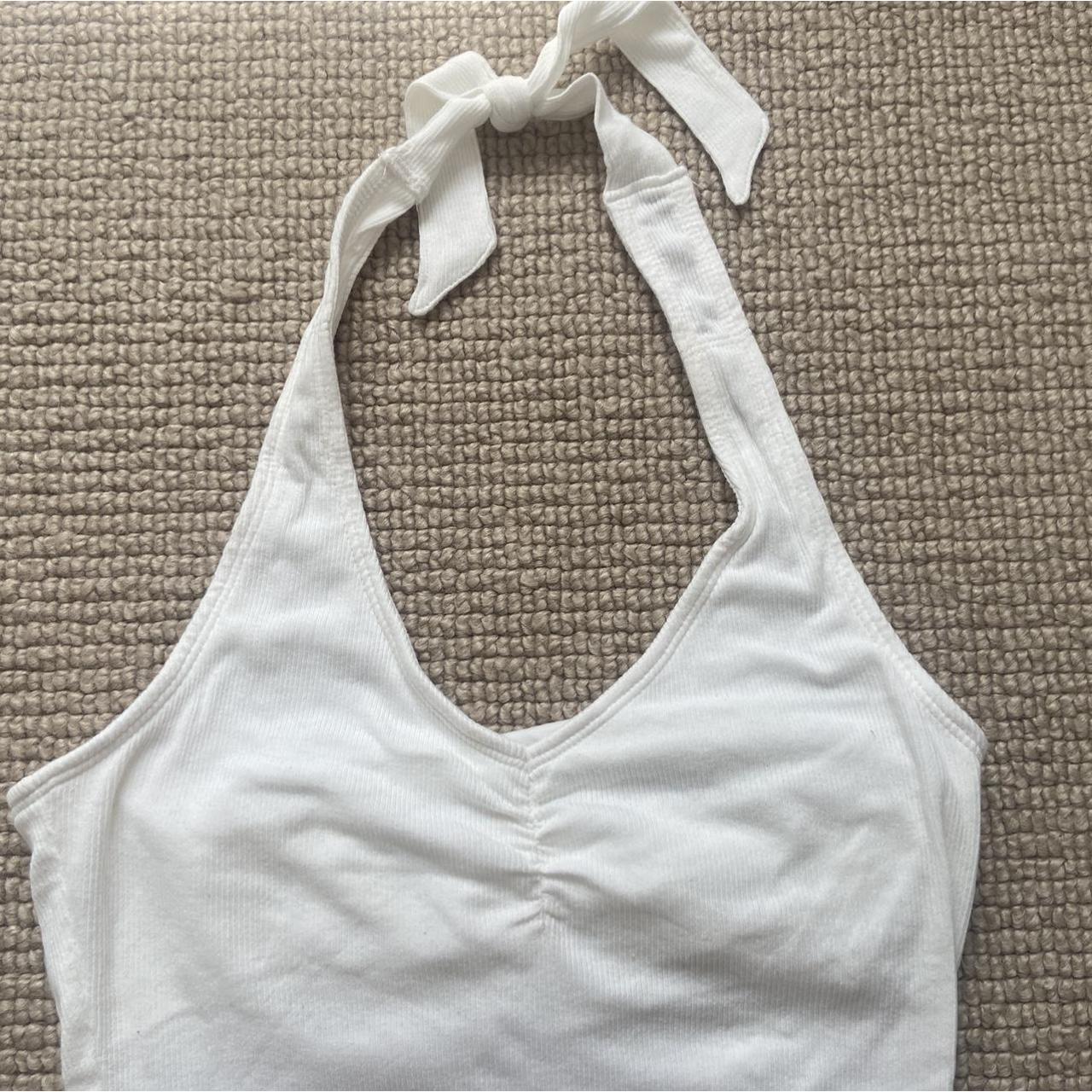 Cutest white Hollister halter neck body suit 🤩 great... - Depop