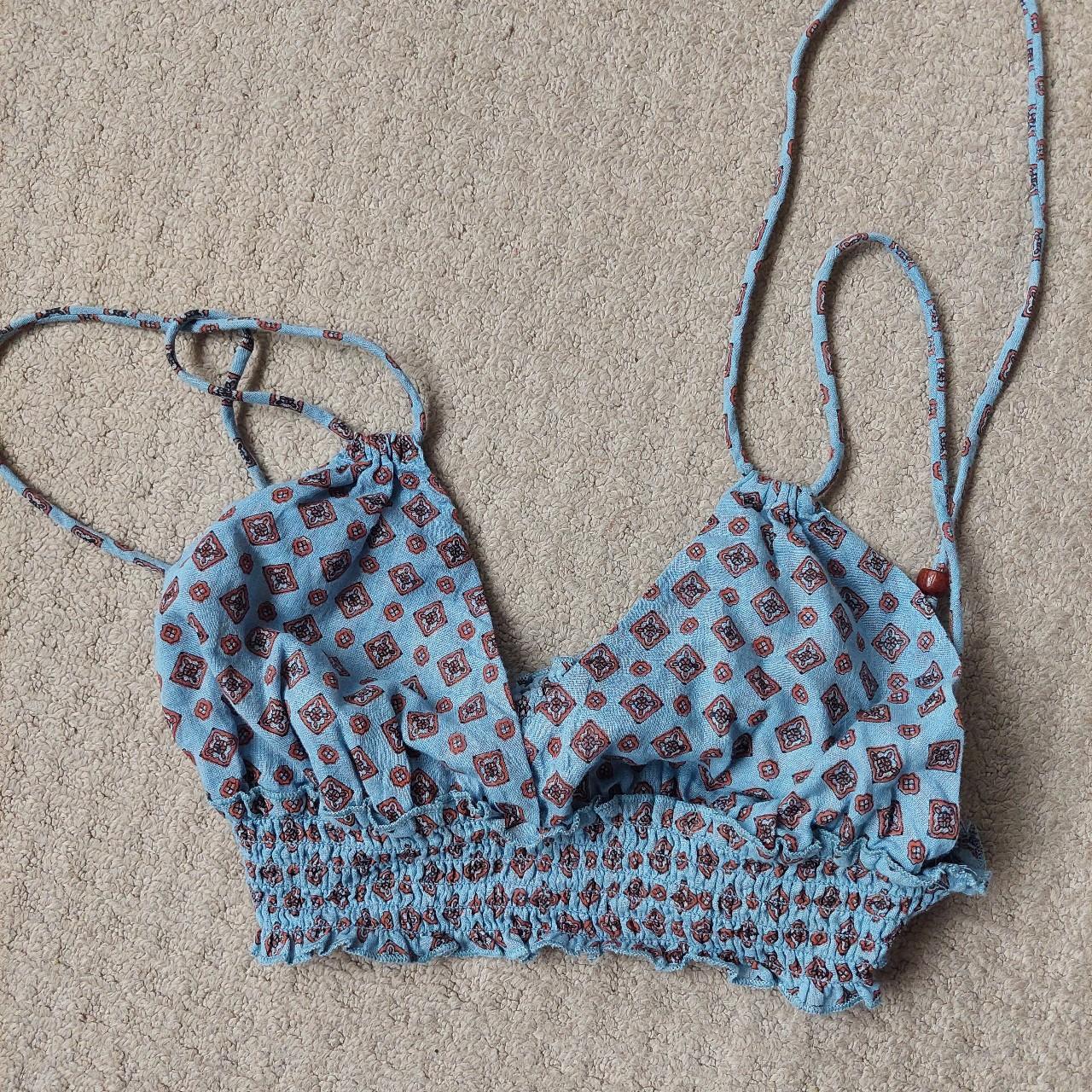 Blue bralet top from Urban Outfitters #bralet... - Depop