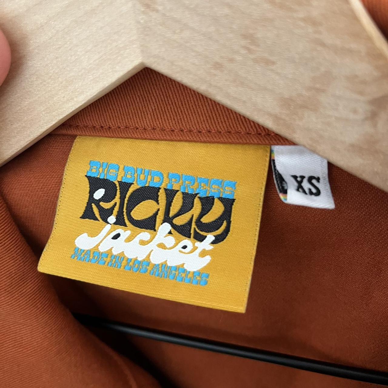 burnt orange bug bud press ricky jacket. tag size xs... - Depop