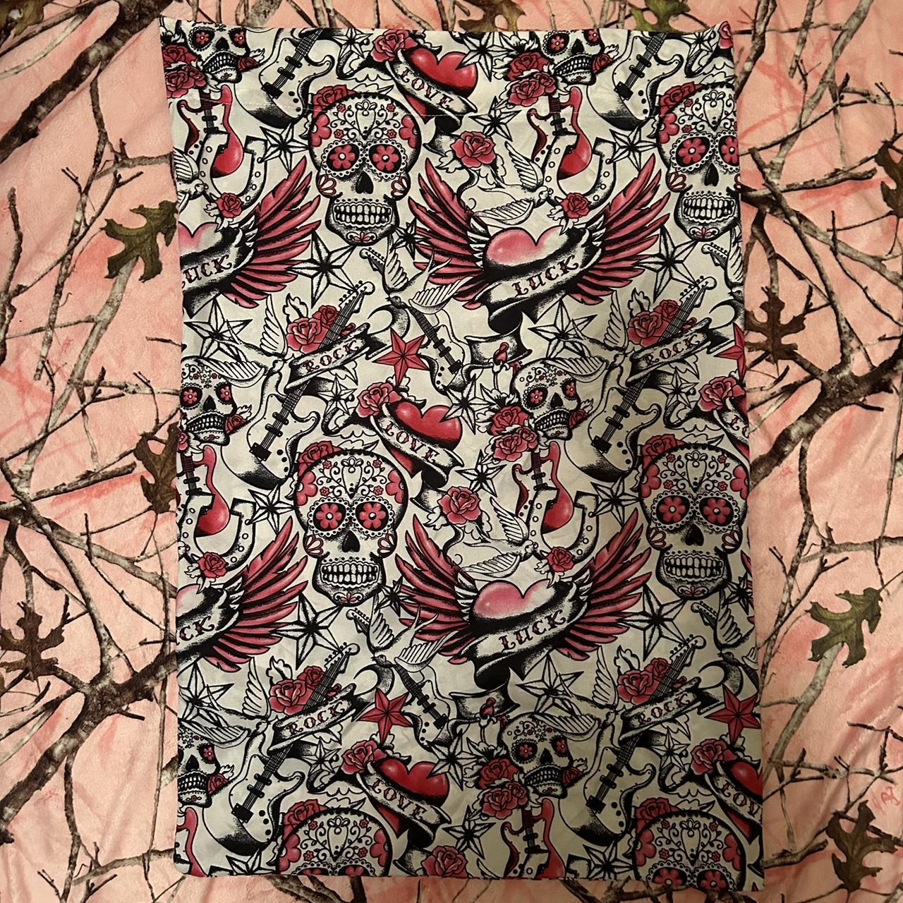 Full/ queen Ed Hardy inspired sheets angel wings... | Depop