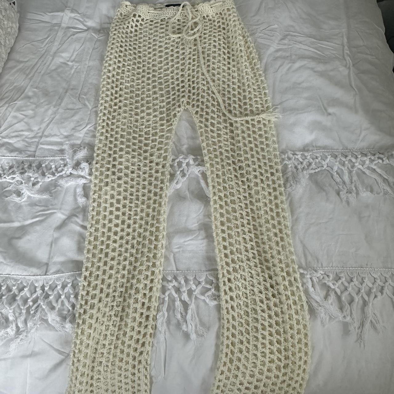Crochet long pants - Depop