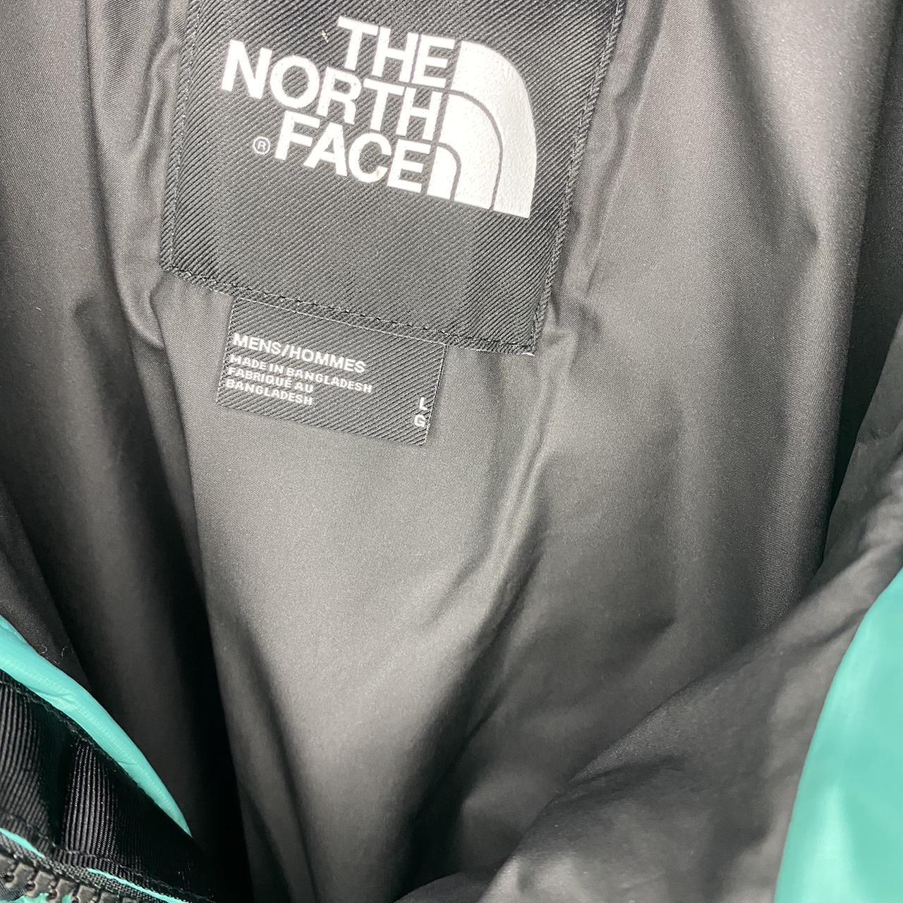 North Face Puffer Jacket Teal Size: Large BRAND NEW... - Depop