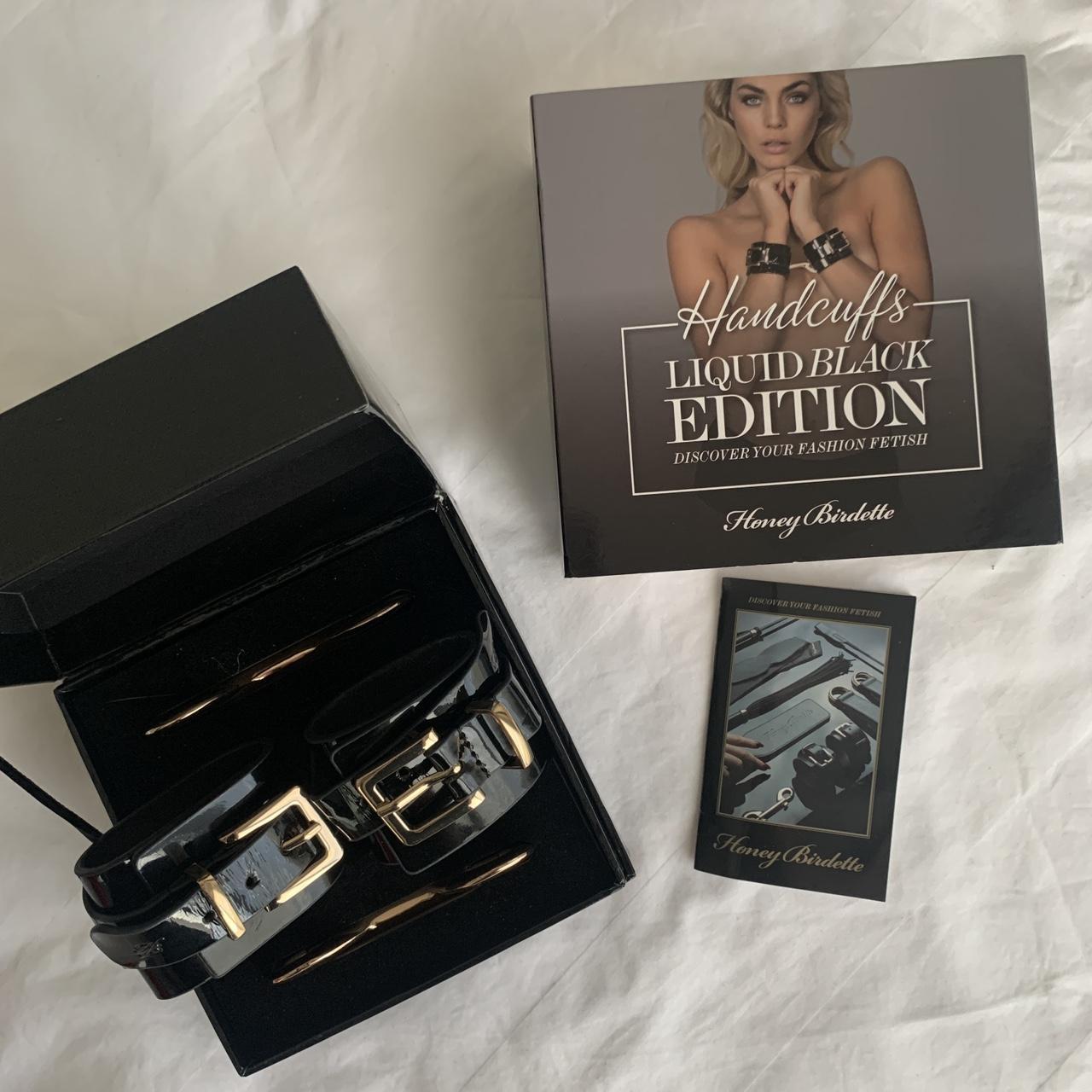 Honey Birdette Liquid Black Handcuffs Like new - but... - Depop
