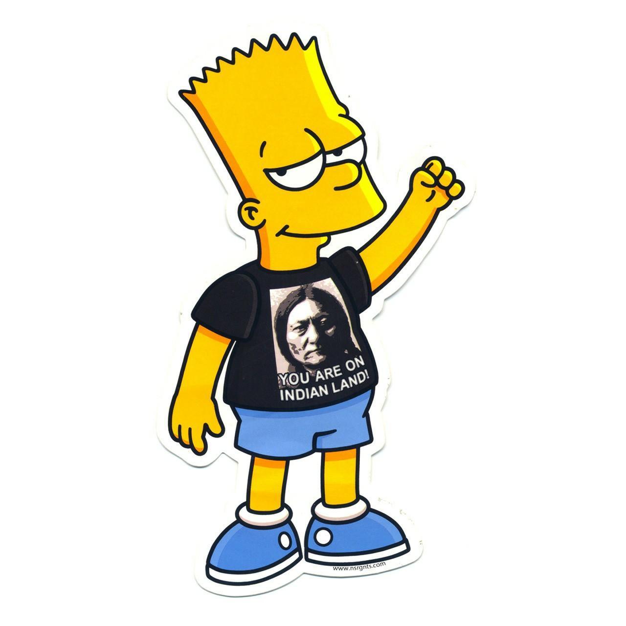 Large bart Simpson native lands sticker #sticker... - Depop